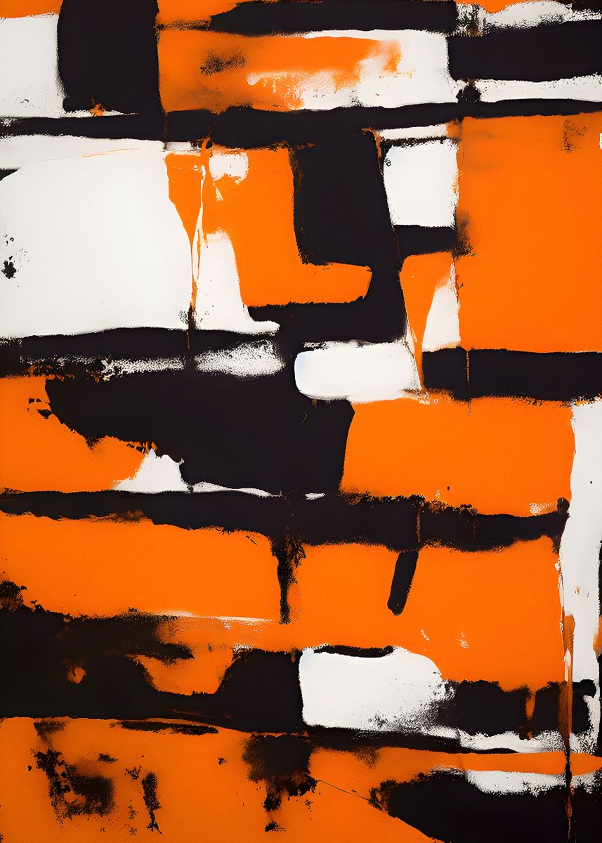 'Half Life Abstract Poster' Poster, picture, metal print, paint by ...