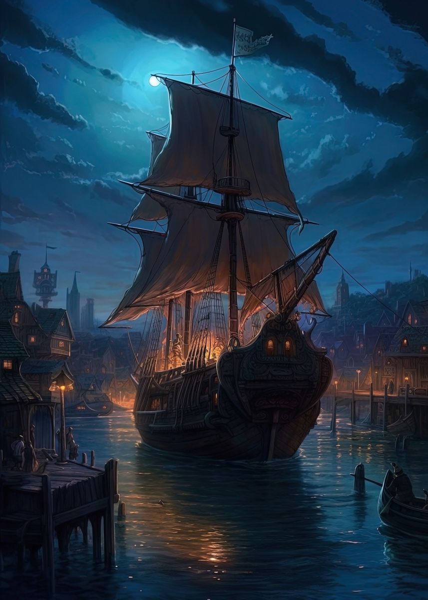 'Home port' Poster, picture, metal print, paint by Powerful Words by ...