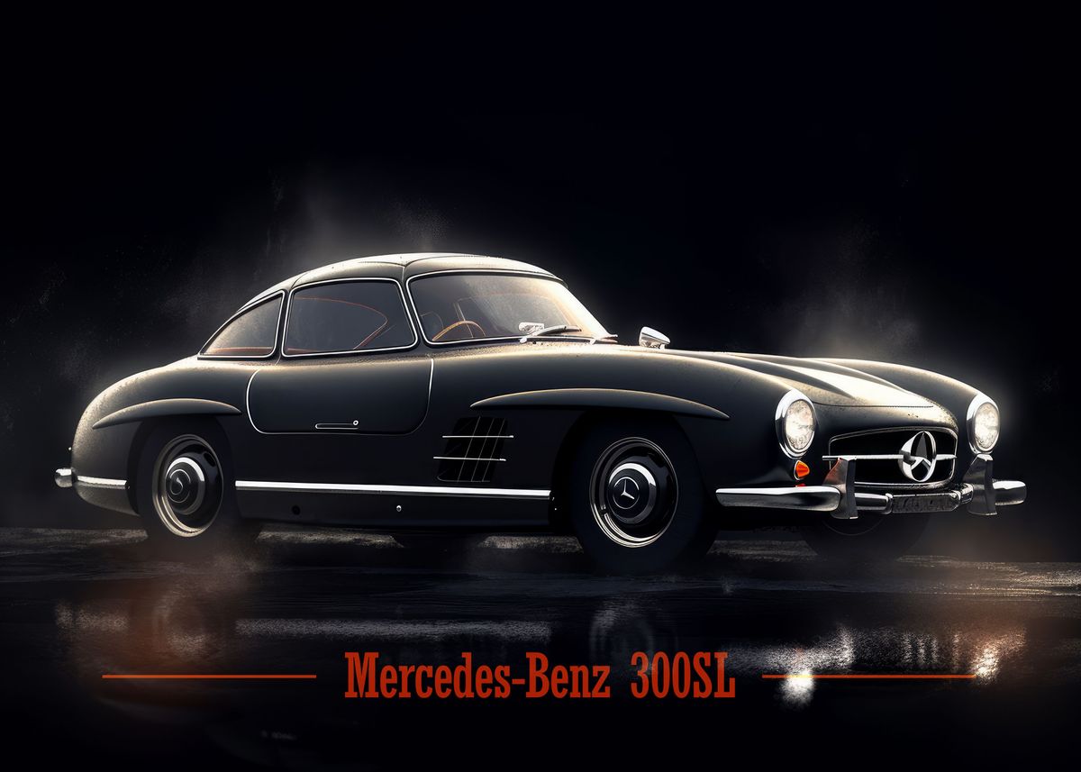 'Mercedes Benz 300SL ' Poster by Anxhela Sufa | Displate