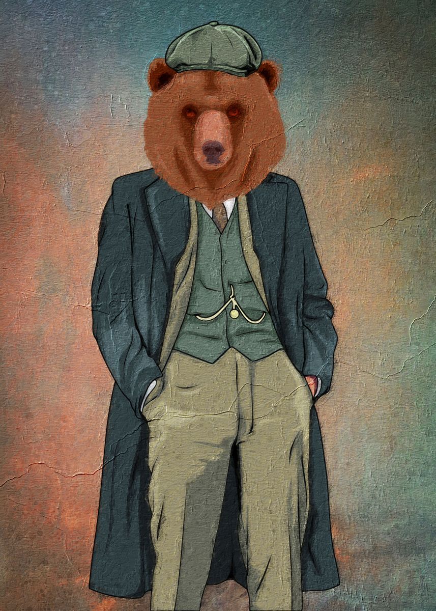 'Bear meme' Poster, picture, metal print, paint by Meme Daily | Displate