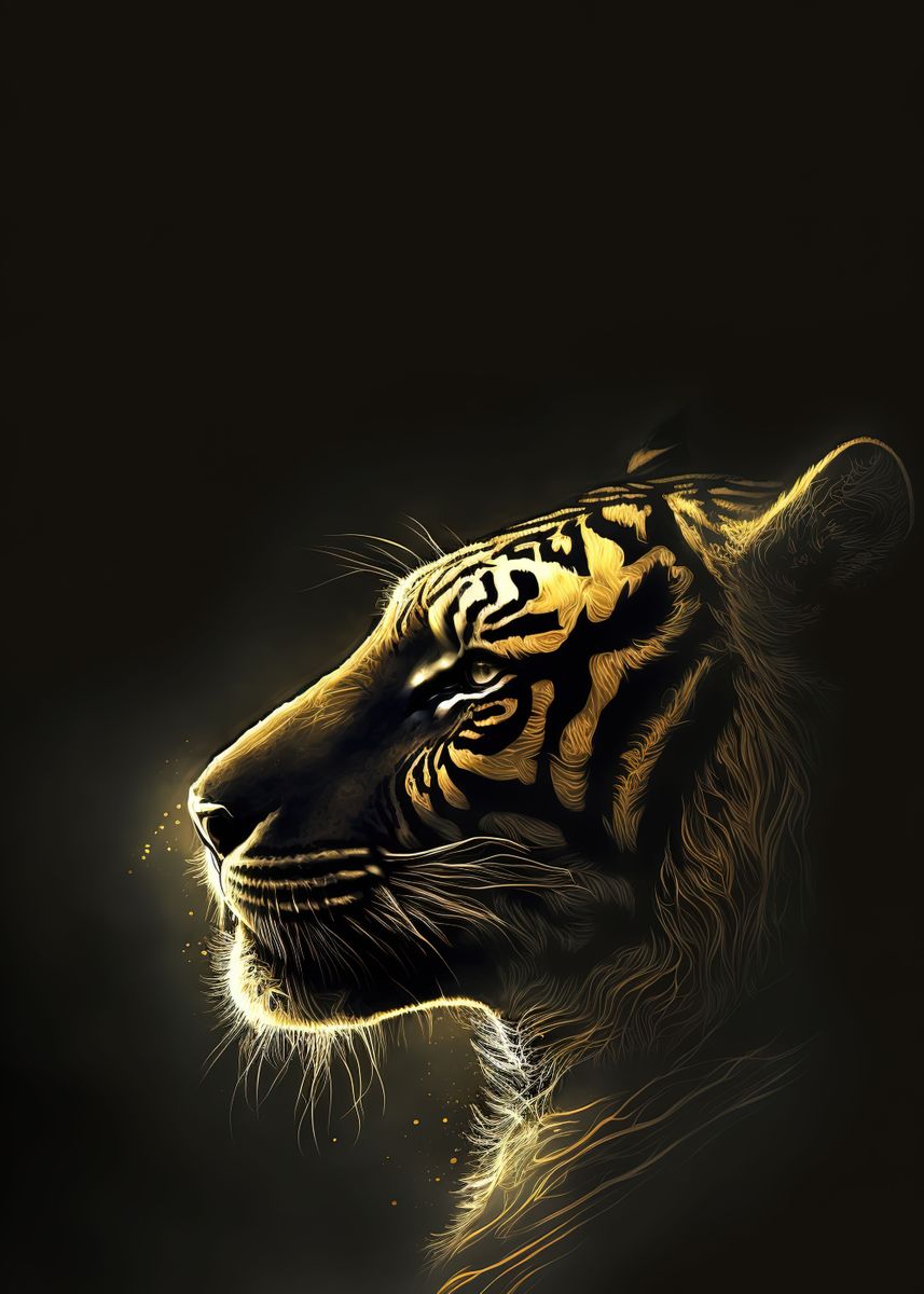 'neon tiger ' Poster by King Kean | Displate