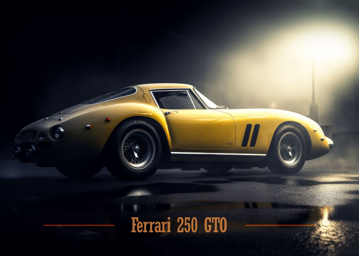 'Ferrari 250 GTO' Poster by Anxhela Sufa | Displate