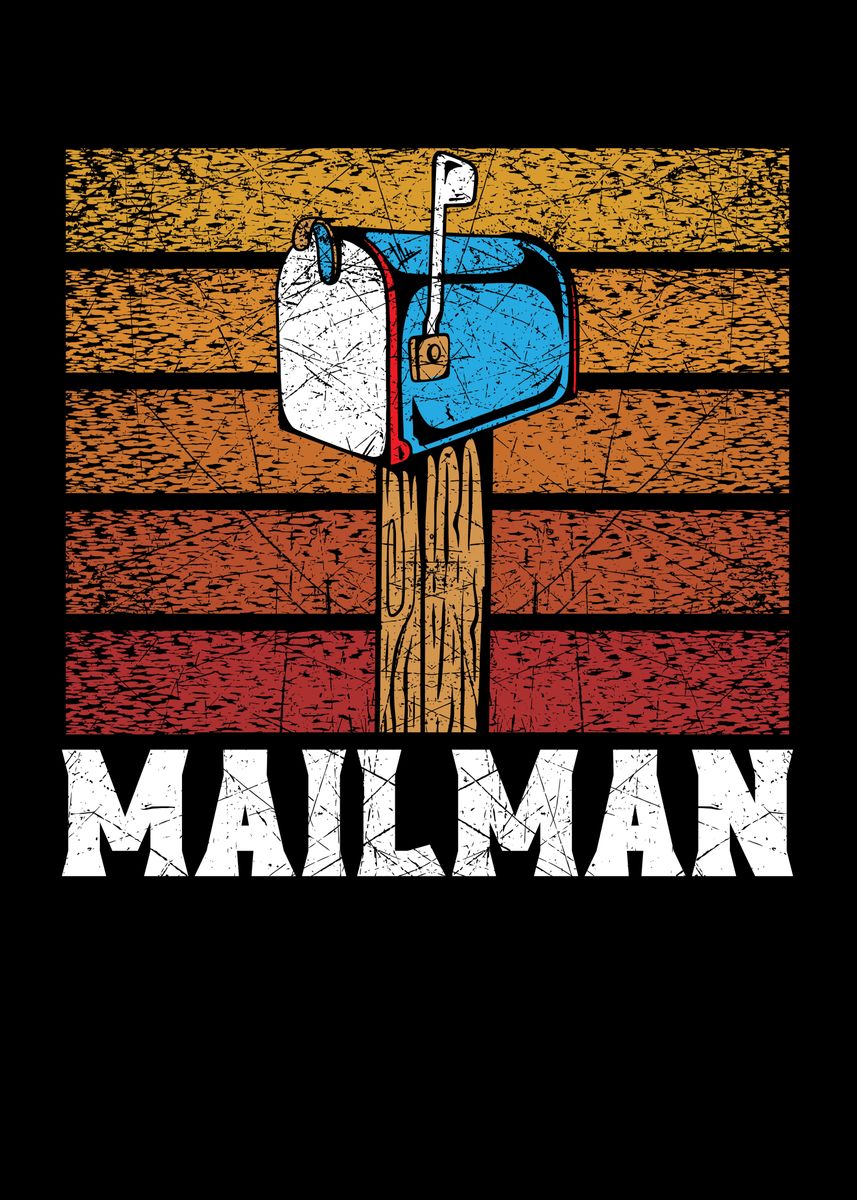 'Postal Worker Mailman' Poster by NAO | Displate