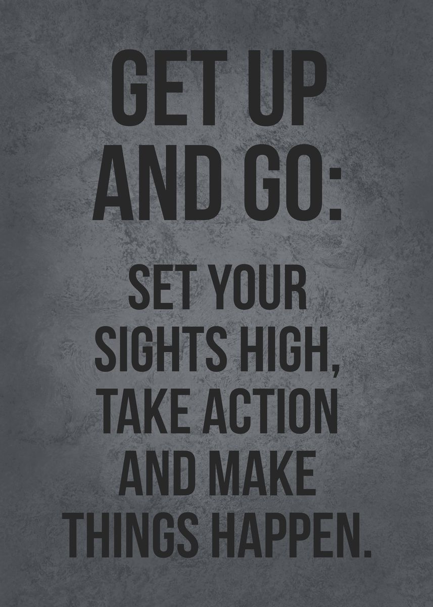'Get Up And Go' Poster, picture, metal print, paint by CHAN | Displate