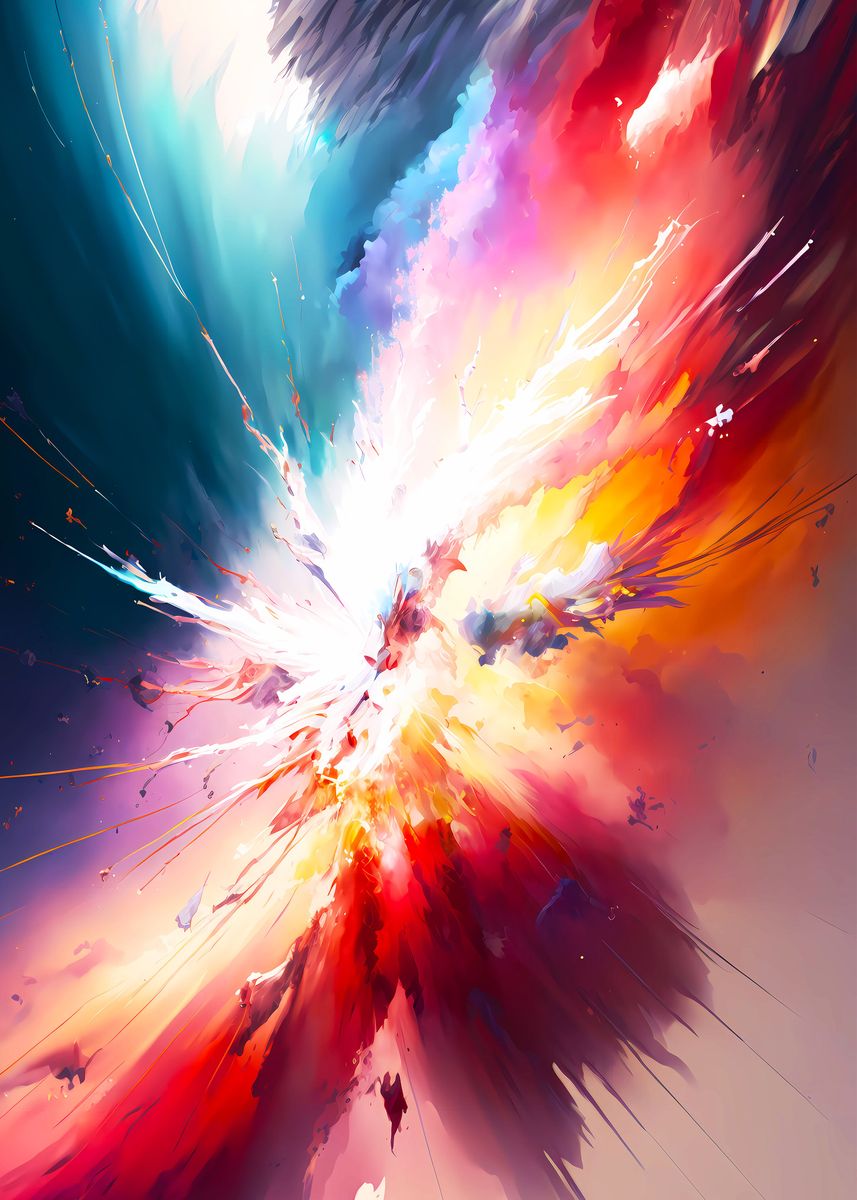 'Cosmic Abstract Art' Poster, picture, metal print, paint by Jamestar ...