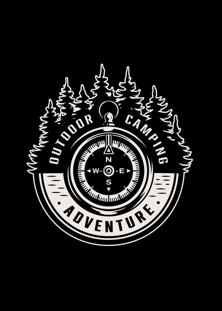 'COMPAS ADVENTURE' Poster, picture, metal print, paint by Lugu ...