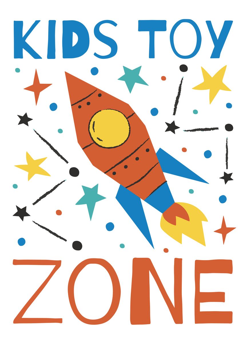 'Kids Toy Zone' Poster by jodotodesign | Displate
