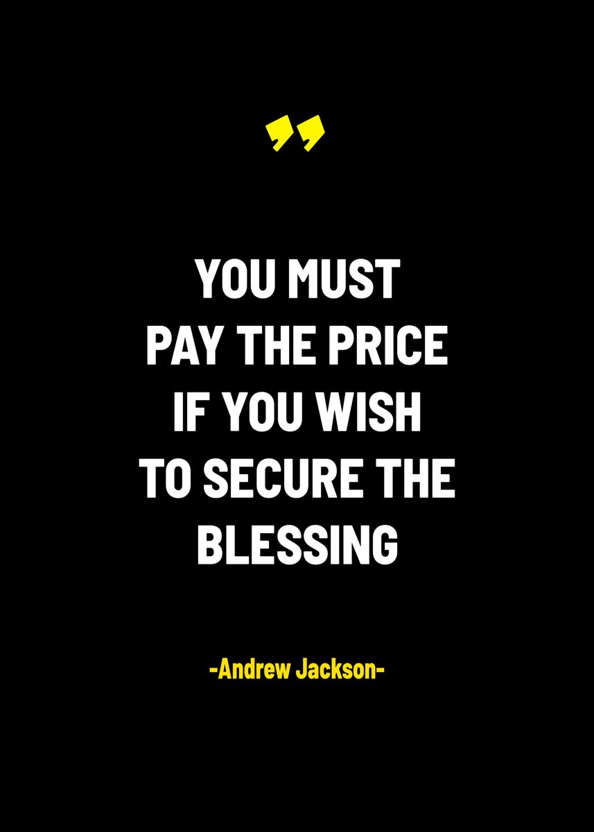 'Andrew Jackson Quotes' Poster, picture, metal print, paint by Angela ...