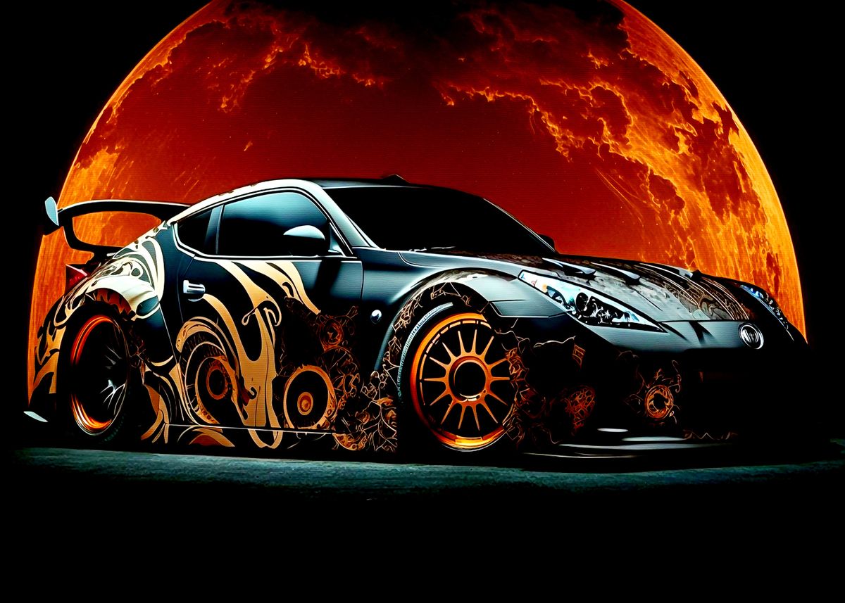 'Fantasy Car' Poster by Hita Ando | Displate