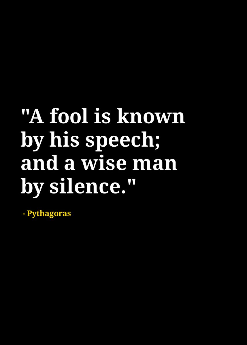 'pythagoras quote ' Poster, picture, metal print, paint by DNSM | Displate