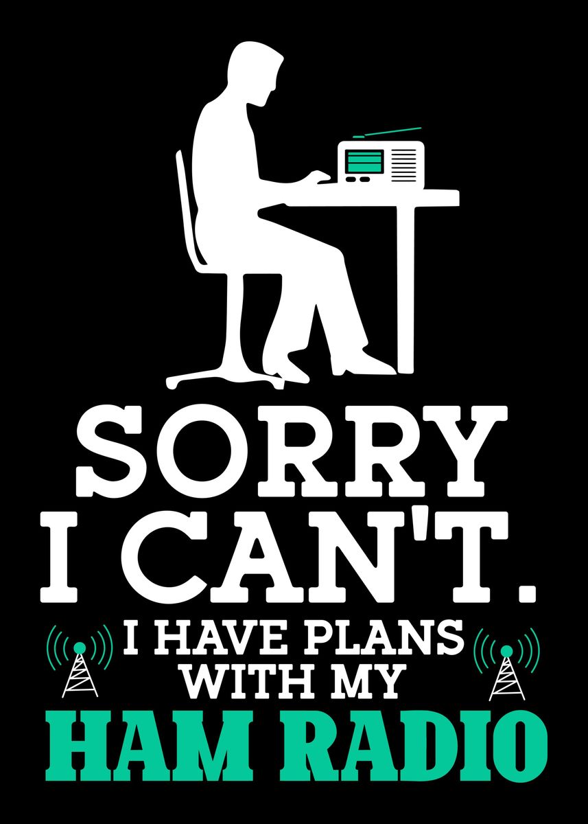 'Ham Radio' Poster, picture, metal print, paint by Hexor | Displate