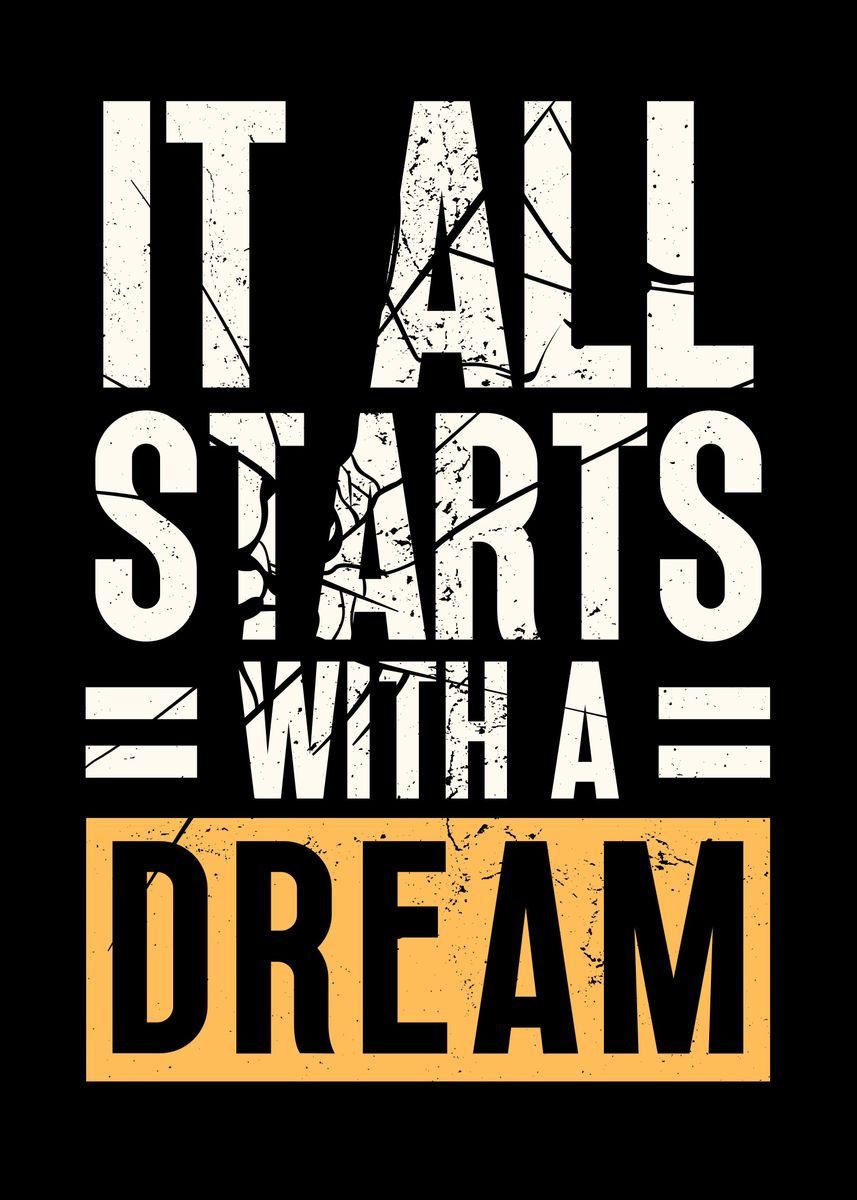 'Dream' Poster, picture, metal print, paint by Yess | Displate