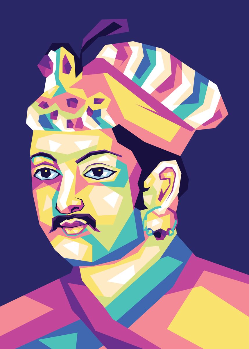 'akbar the great' Poster, picture, metal print, paint by rahma azari ...