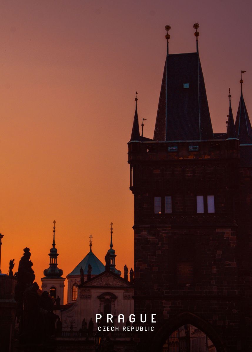 'Prague ' Poster, picture, metal print, paint by Travel Addict | Displate