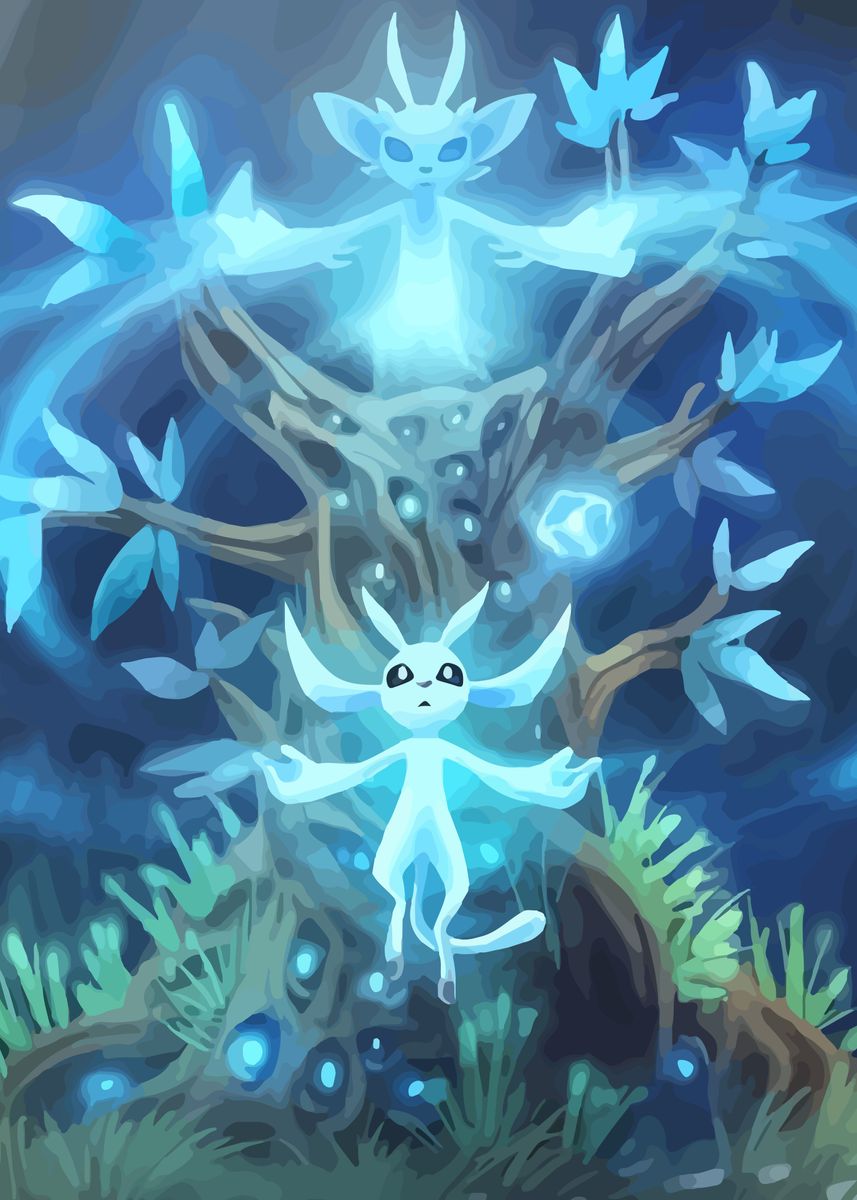 'ori the blind forest.' Poster, picture, metal print, paint by Hima ...