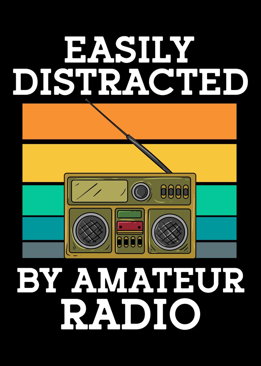 'Amateur Radio' Poster, picture, metal print, paint by Hexor | Displate