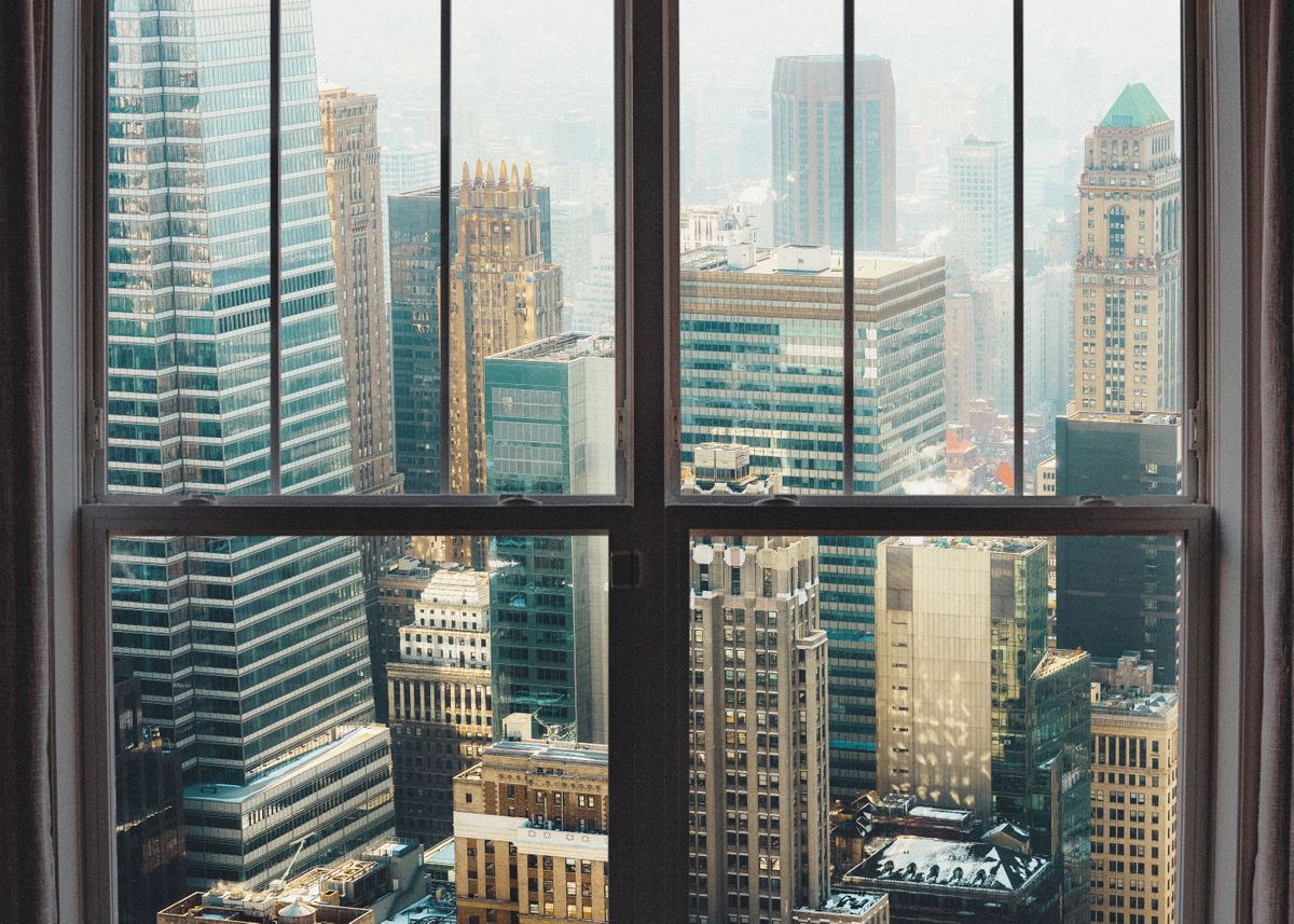 'NYC Window New York City' Poster by anthony Londer | Displate