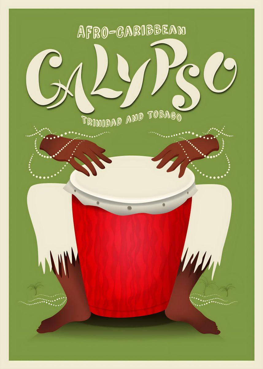 'Calypso' Poster, picture, metal print, paint by Izu | Displate