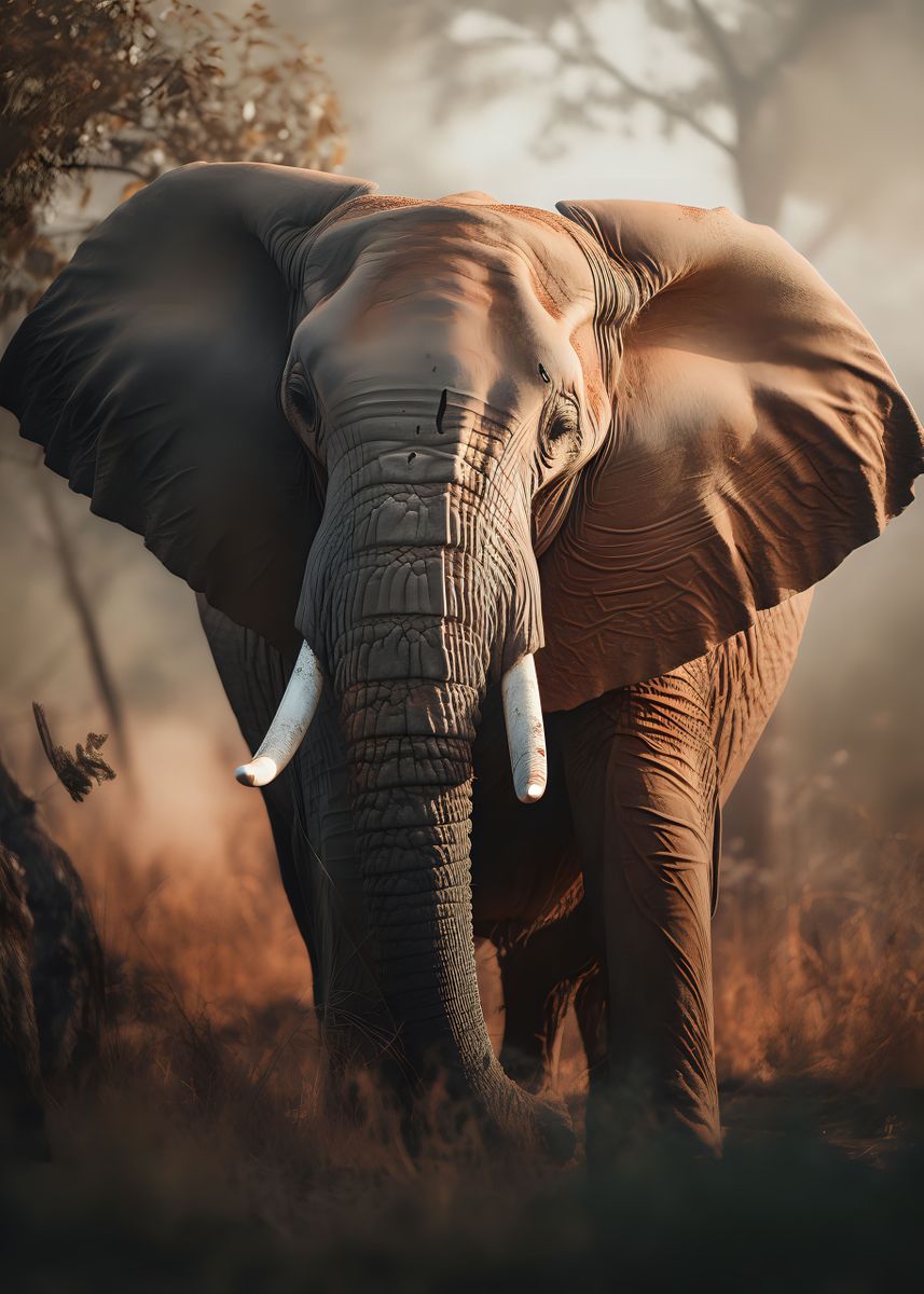 'Wisdom of the Elephants' Poster, picture, metal print, paint by ...