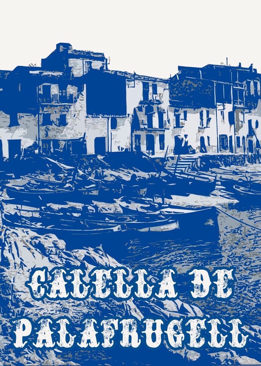 'Calella de Palafrugell ' Poster, picture, metal print, paint by McPitu ...