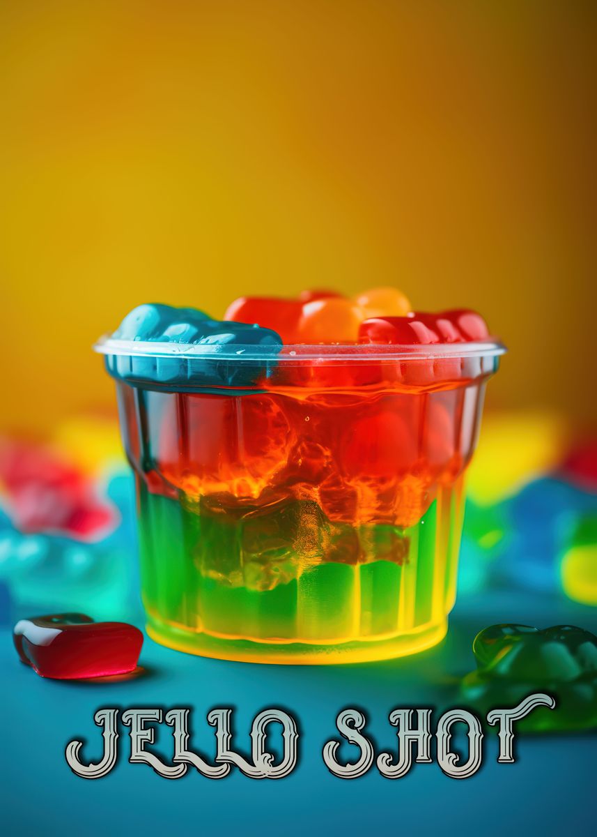 'Jello Shot Fun' Poster, picture, metal print, paint by Alexandru ...