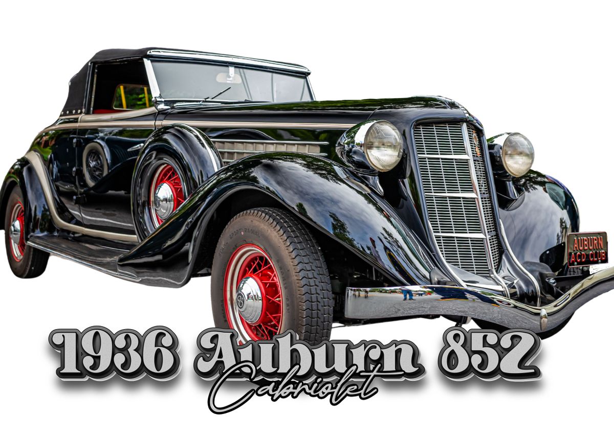 '1936 Auburn Cabriolet' Poster by Gestalt Imagery | Displate