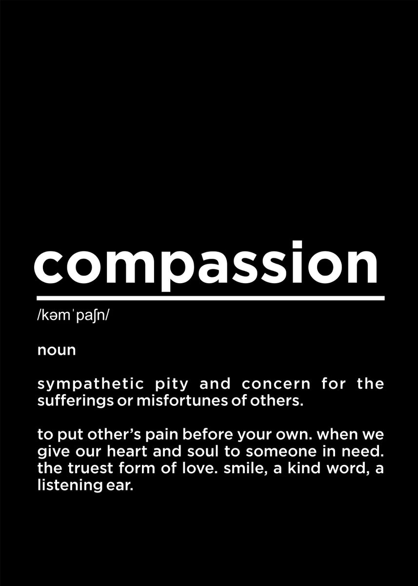 'compassion' Poster by Lowpoly Posters | Displate