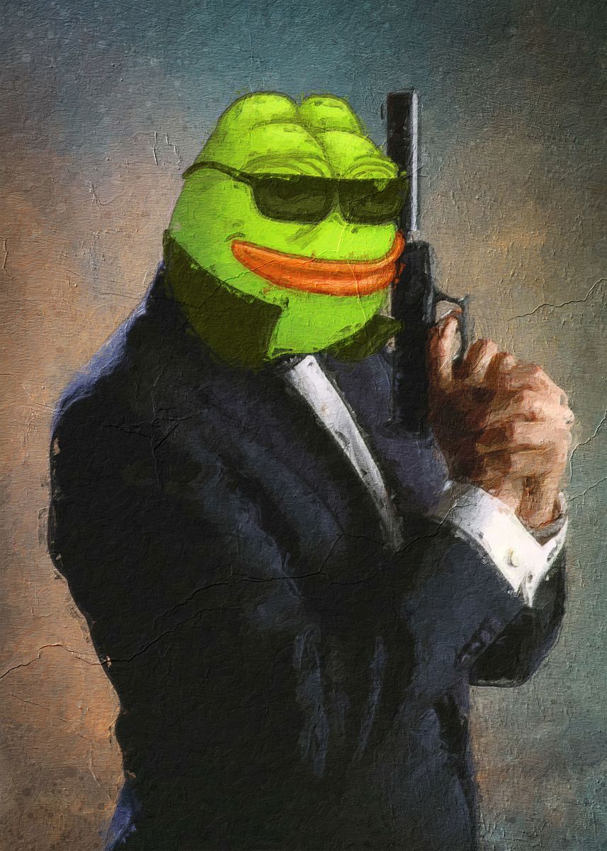 'Pepe the frog' Poster, picture, metal print, paint by Meme Daily | Displate