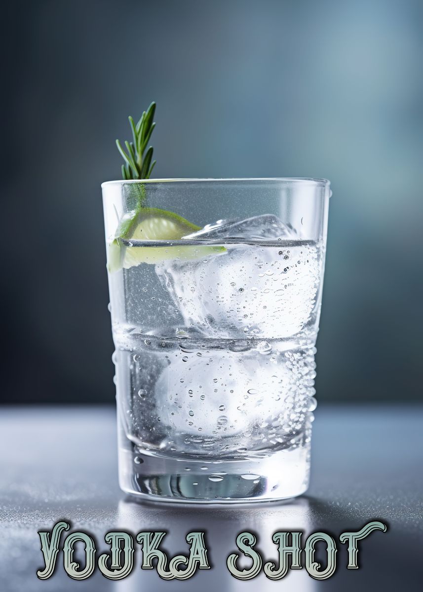 'Vodka Shot' Poster, picture, metal print, paint by Alexandru ...