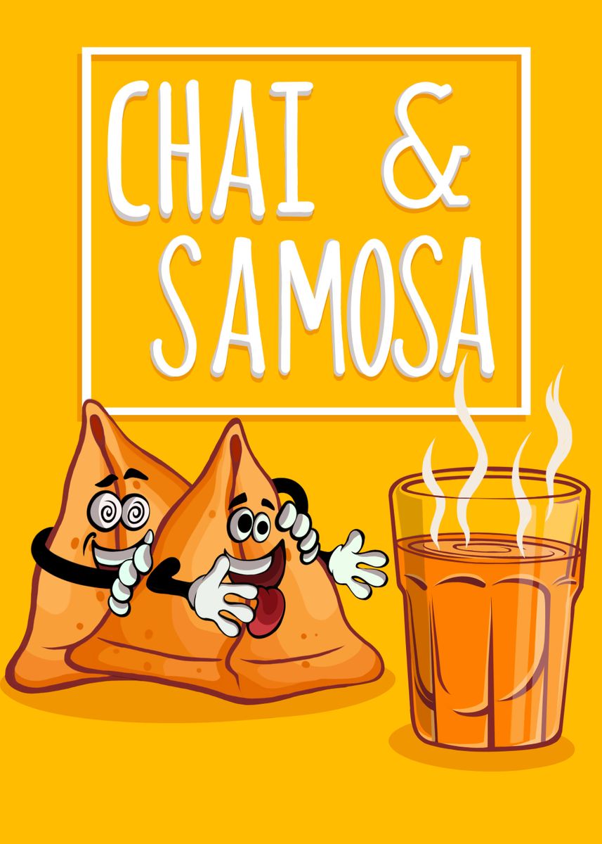 'Chai And Samosa' Poster, picture, metal print, paint by abhishekbirua ...