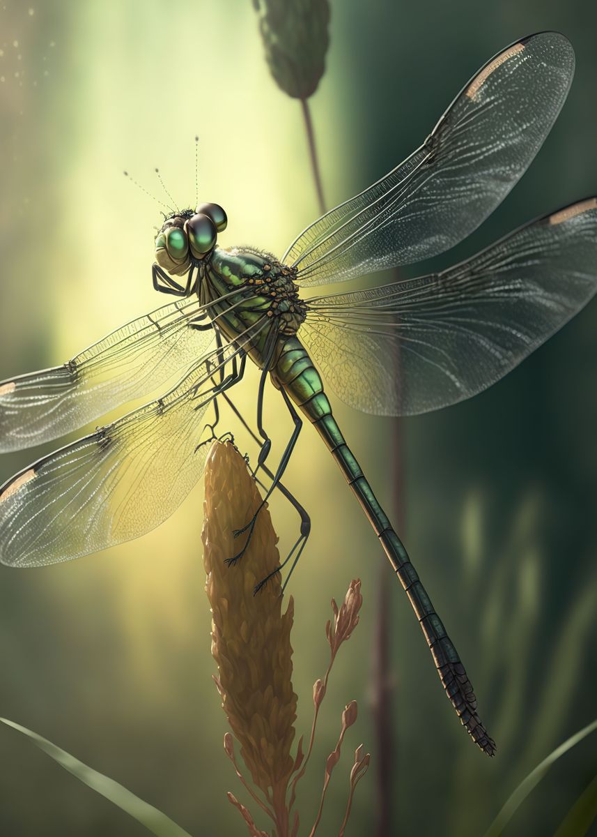 'animal dragonfly ' Poster by Chester Draper | Displate