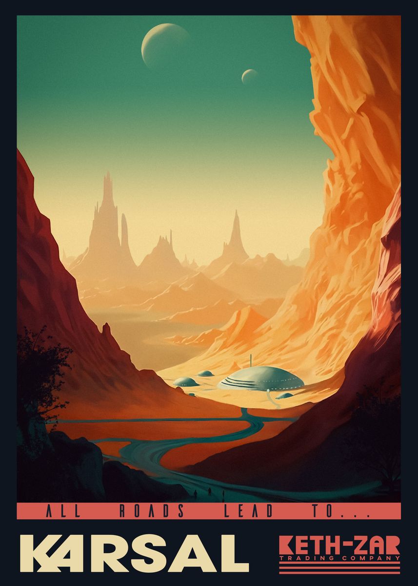 'All Roads Lead to Karsal' Poster by Zachary Fitzgerald | Displate