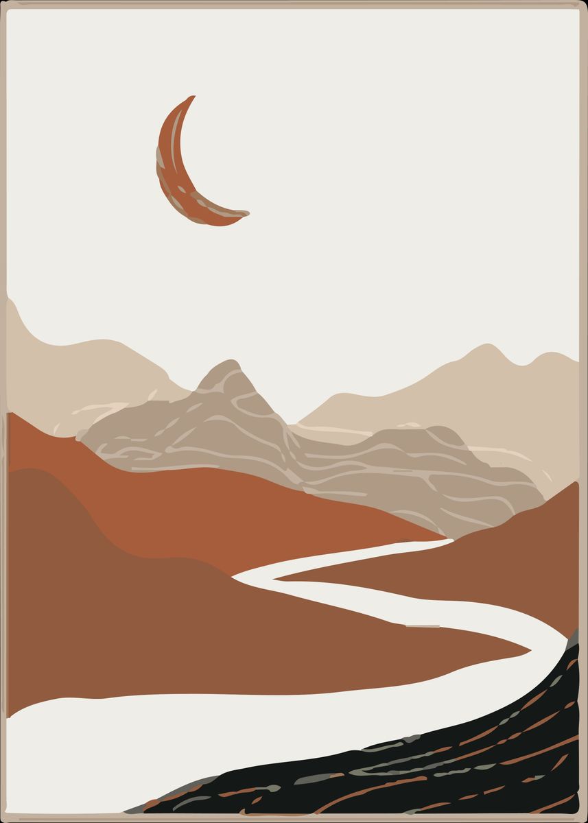 'Solar Eclipse Poster' Poster, picture, metal print, paint by Abu Abu ...