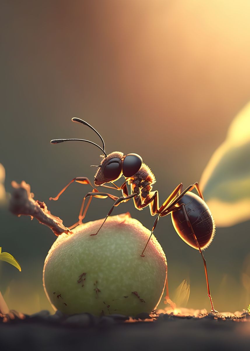 'anime ants ' Poster, picture, metal print, paint by MAD SPACE | Displate