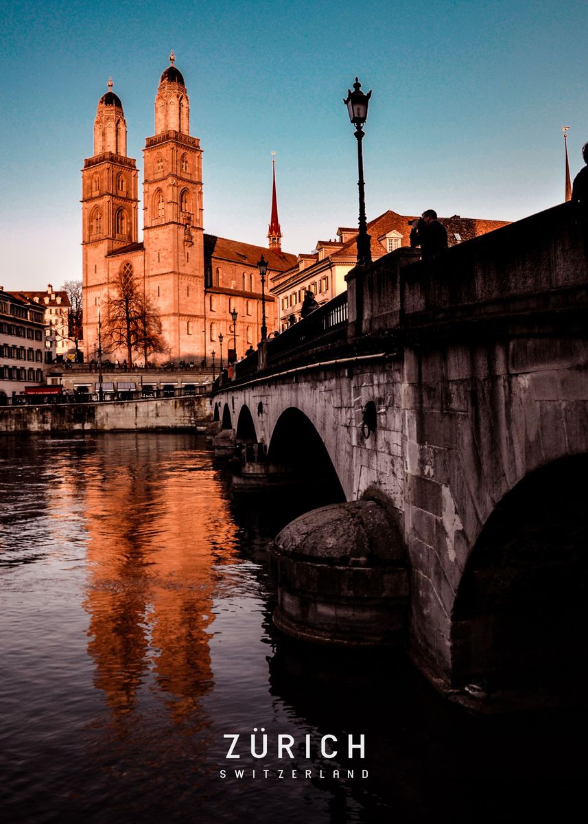 'Zurich ' Poster, picture, metal print, paint by Big City | Displate