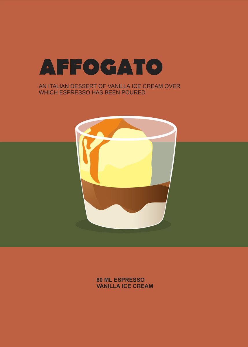 'affogato' Poster by Ratna Mutia Dewi | Displate