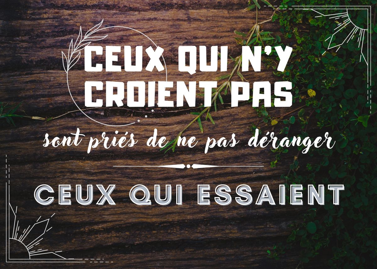 'Message bienveillant' Poster by May Deen | Displate