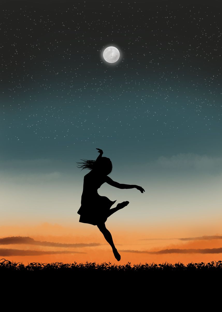 'Dance of happiness' Poster, picture, metal print, paint by Artuszko ...