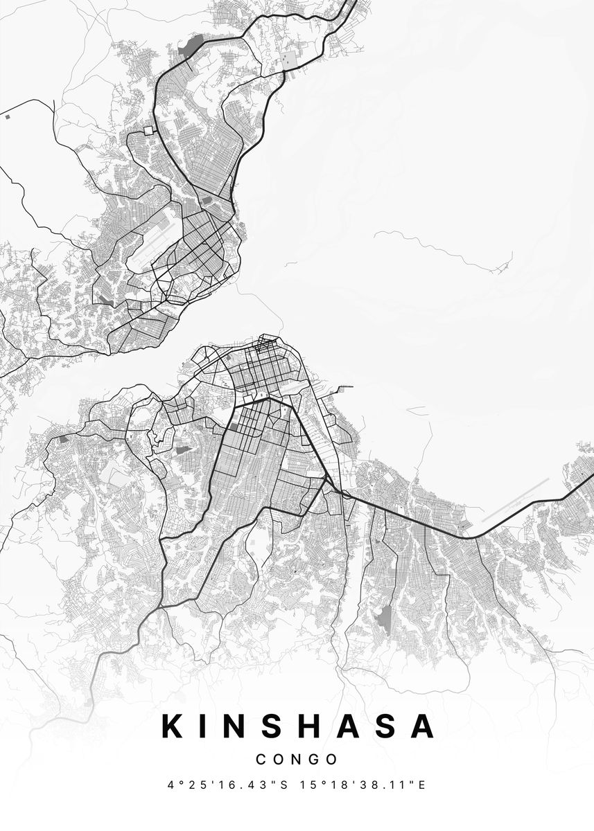 'Kinshasa Congo' Poster, picture, metal print, paint by Kemi | Displate