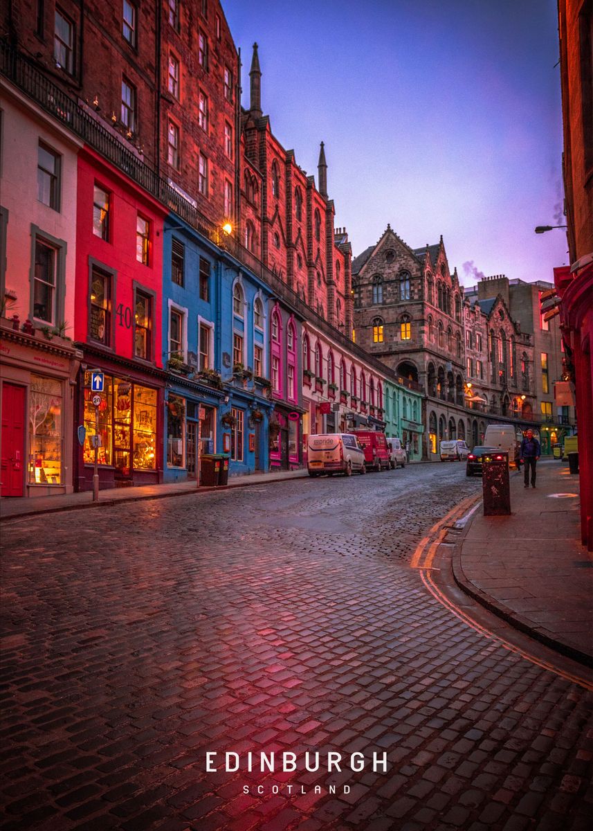 'Edinburgh ' Poster, picture, metal print, paint by Explore Universe ...