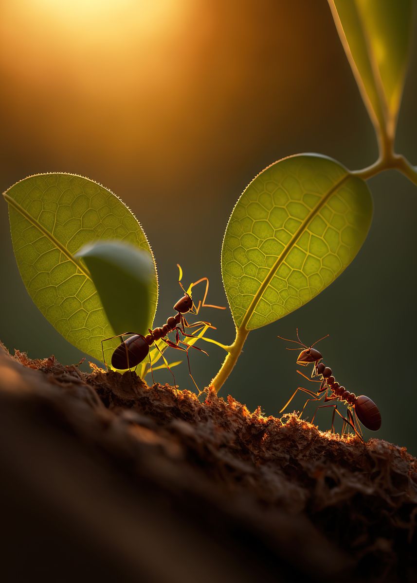 'anime ants ' Poster, picture, metal print, paint by MAD SPACE | Displate