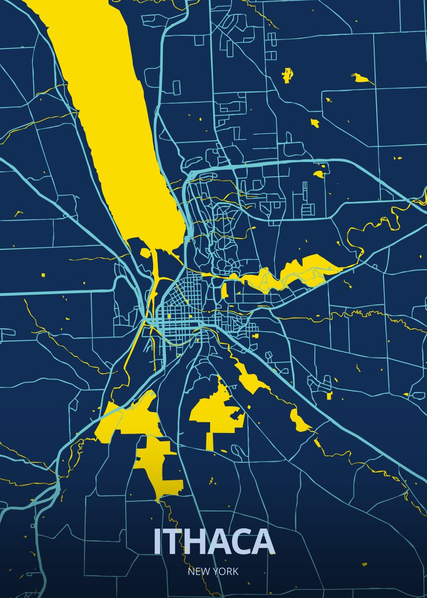 'ITHACA' Poster, picture, metal print, paint by CRAFTSSSTUDIO | Displate