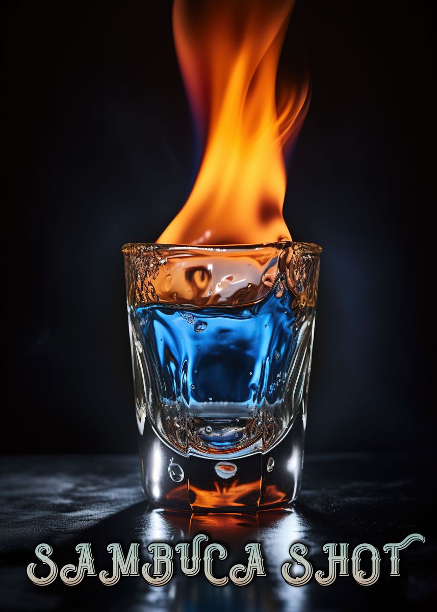 'Sambuca Shot' Poster, picture, metal print, paint by Alexandru ...