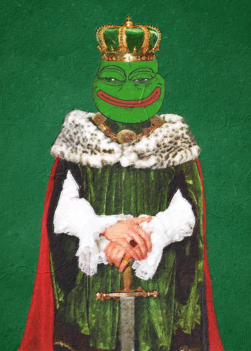 'Pepe the frog' Poster, picture, metal print, paint by Meme Daily ...