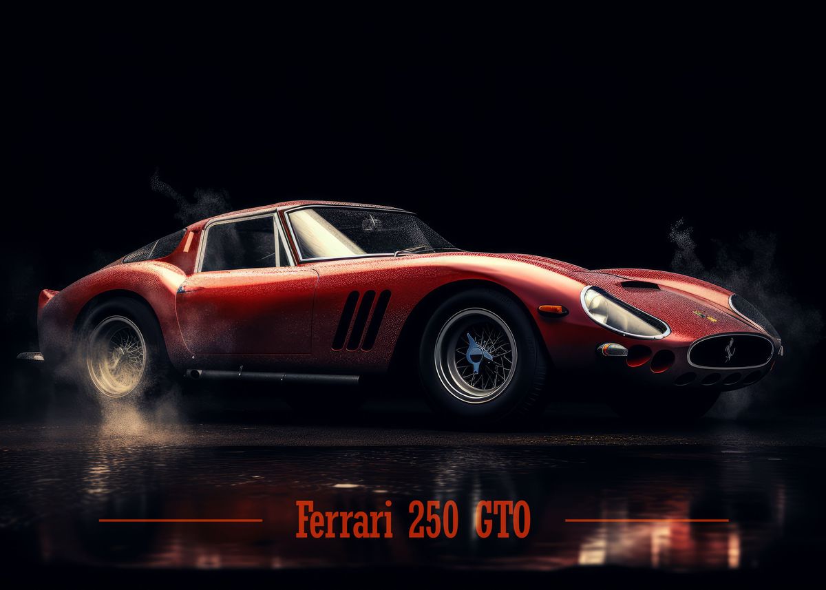'Ferrari 250 GTO' Poster by Anxhela Sufa | Displate