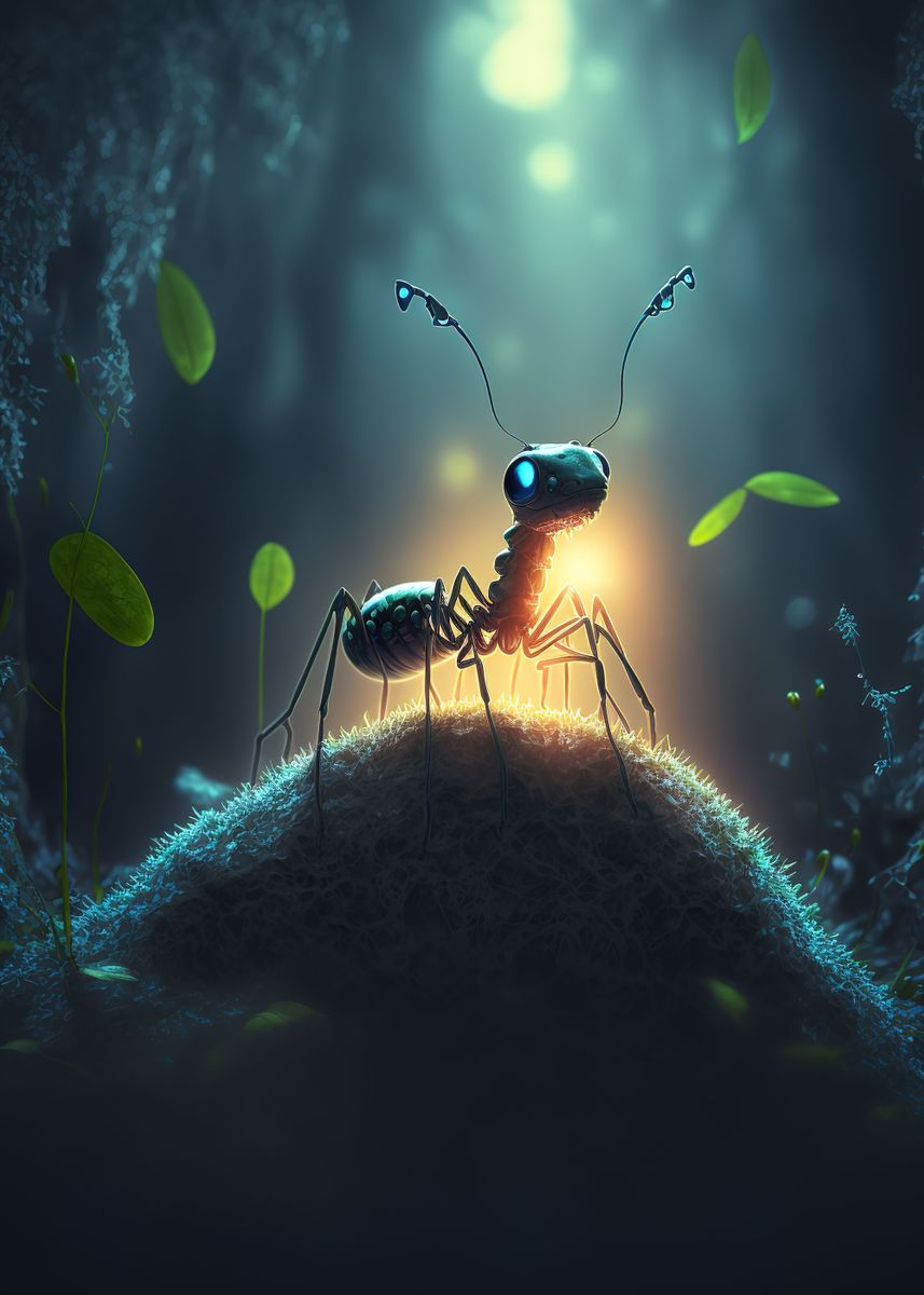 'anime ants ' Poster by MAD SPACE | Displate