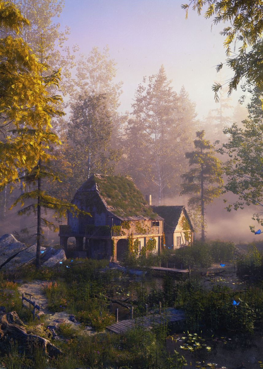 'Morning Dew' Poster, picture, metal print, paint by Florenaux | Displate