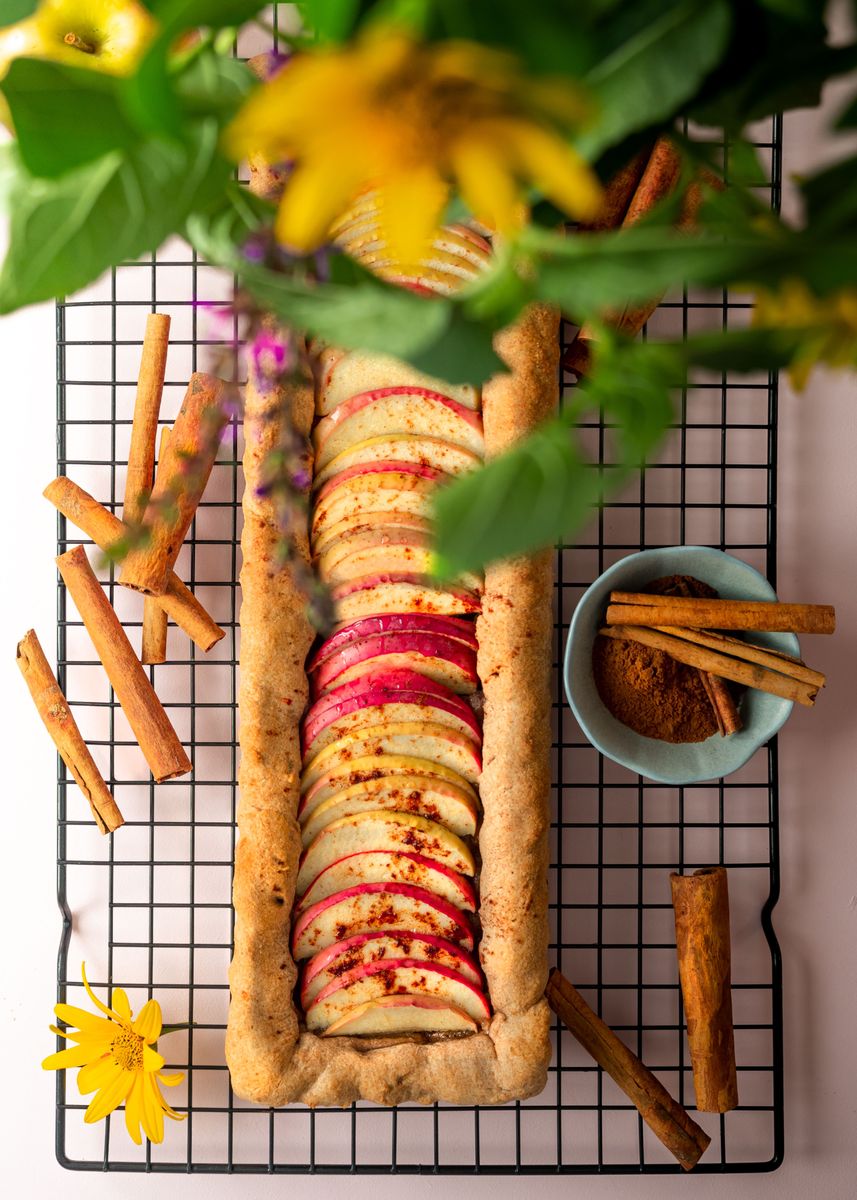 'Apple tart' Poster, picture, metal print, paint by Malwina Lewinska ...