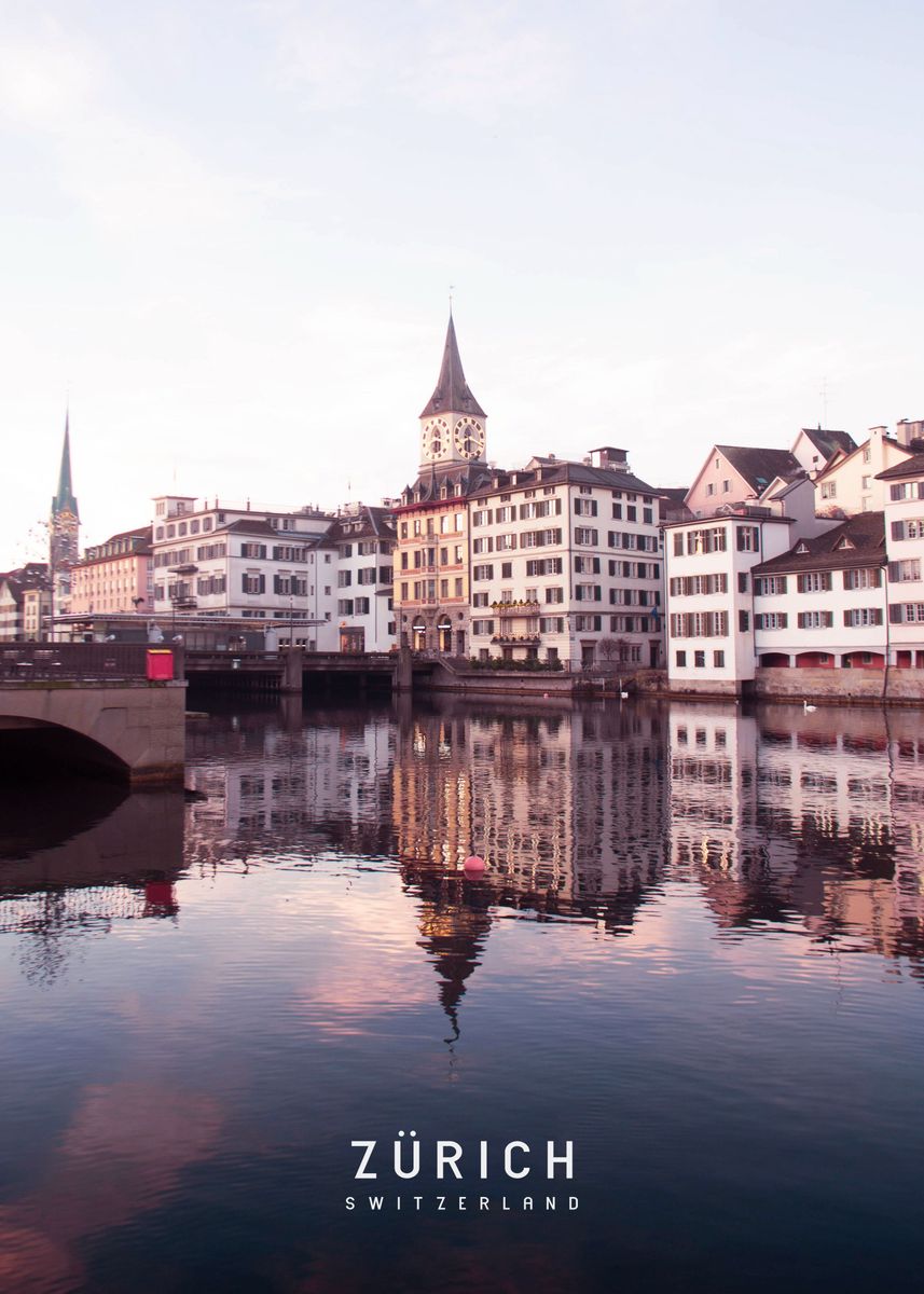 'Zurich ' Poster, picture, metal print, paint by Big City | Displate