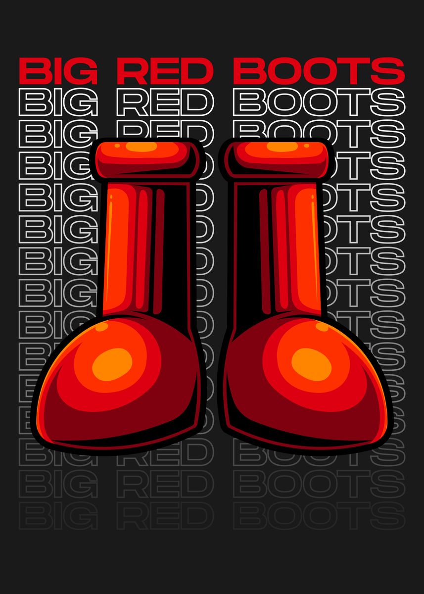 'Hype Boots' Poster, picture, metal print, paint by Mikhaila Poster ...